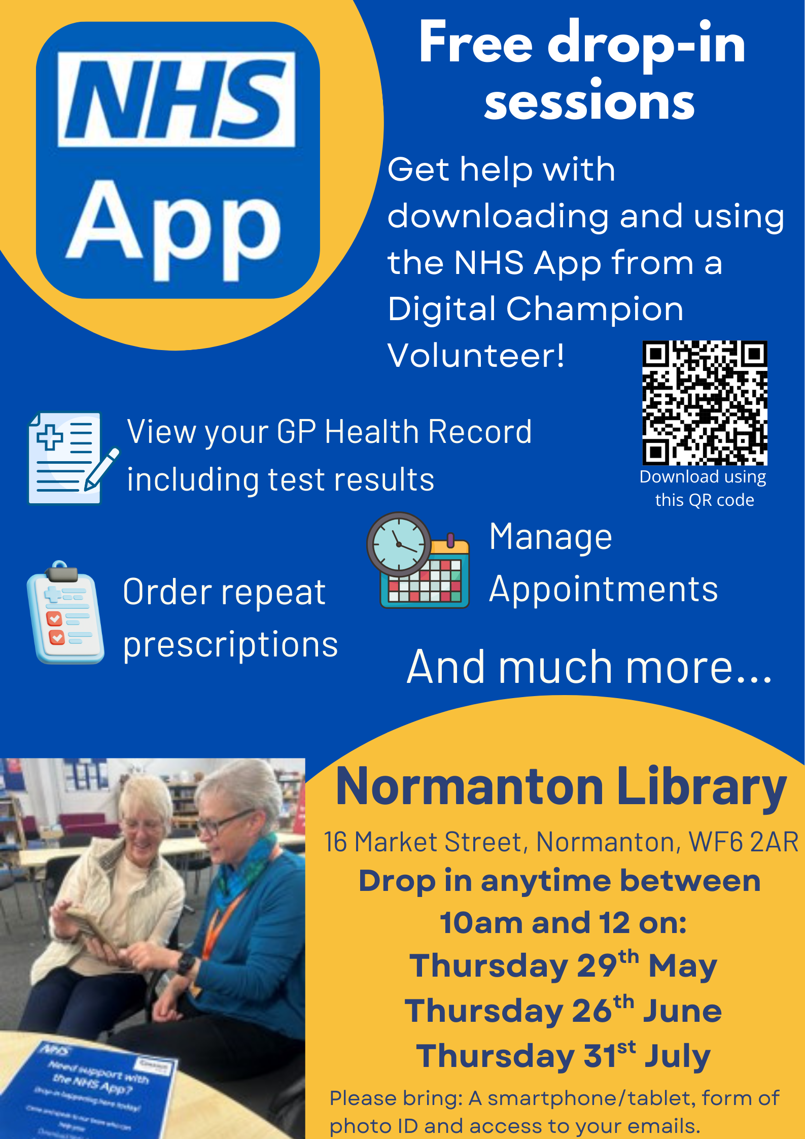 NHS App free drop-in sessions – King's Medical Practice